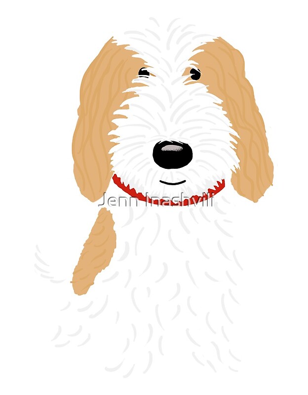 "Cute Cartoon Dog PBGV" by Jenn Inashvili | Redbubble