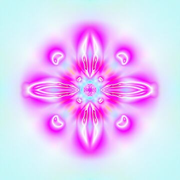 "Mandala energy flower - pink" Sticker for Sale by Katarina Spiralo ...