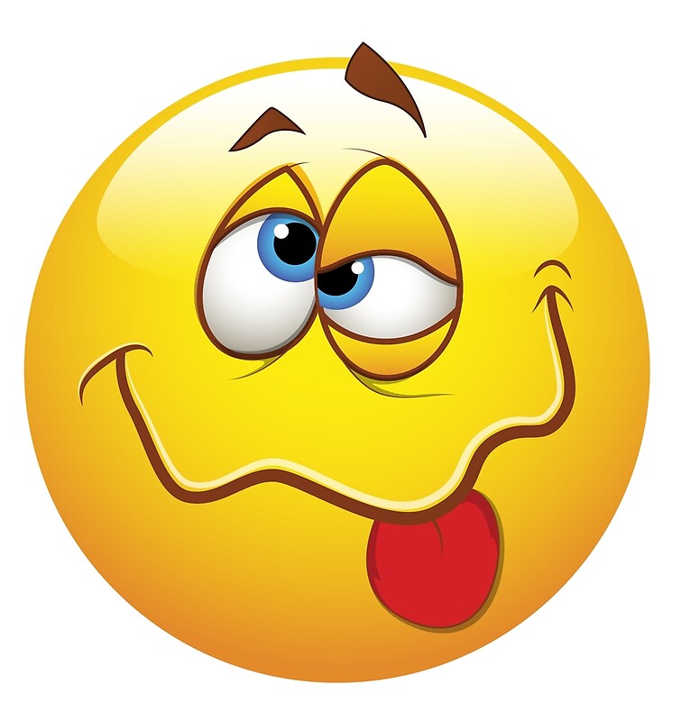 "Drunk Smiley Face Emoticon" Art Prints by allovervintage | Redbubble