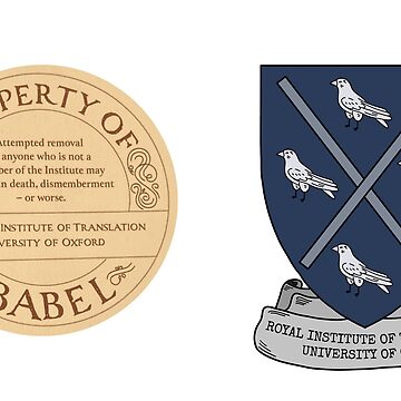 "Babel by R F Kuang Sticker Pack" Sticker for Sale by sketch-of-crows ...