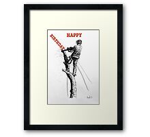 Arborist Tree Surgeon Happy Birthday Chainsaw By Gordon Lavender