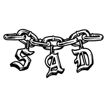 "Sad Chain Tattoo" Sticker for Sale by Cesar Caligula | Redbubble