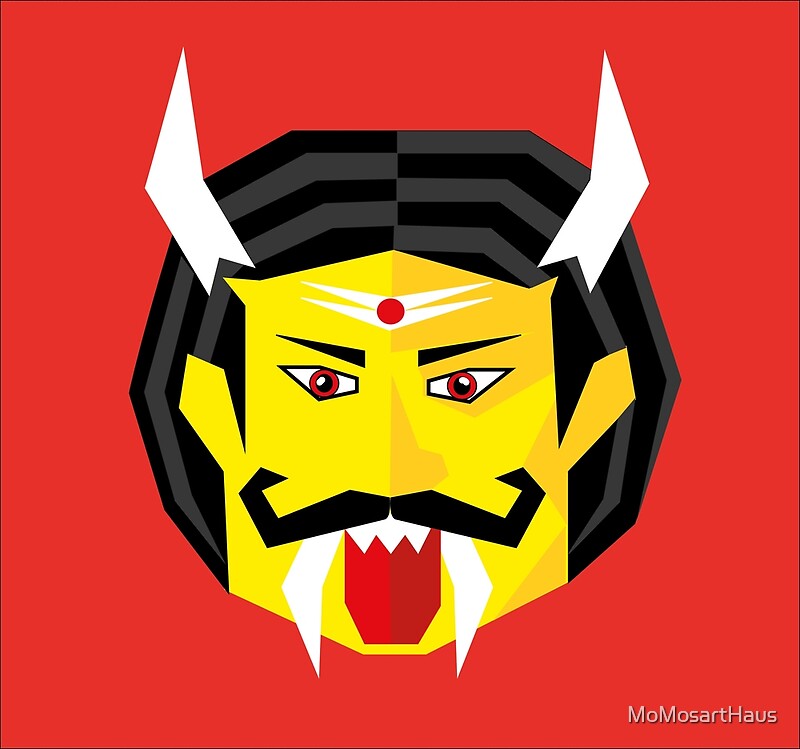 "Drishti Gombe Kitsch Mask" by MoMosartHaus | Redbubble