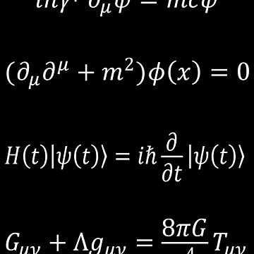 "Theoretical Physics Equations" Essential T-Shirt for Sale by ScienceCorner | Redbubble