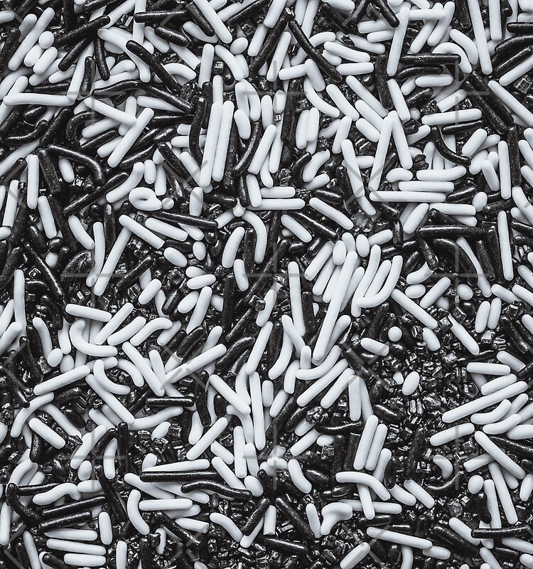 "Dark Vintage Black and White Sprinkles Photograph" by patternsoup ...