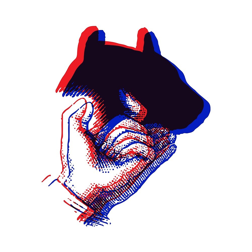 "3D shadow puppet - BULL" by Surplus Weird | Redbubble
