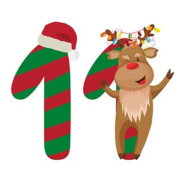 "Christmas Number 11. Advent Calendar Number" Sticker for Sale by ...