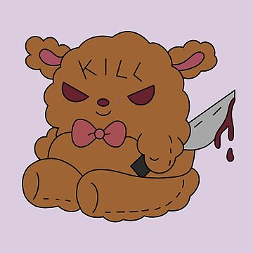 "Evil Stuffie" Sticker for Sale by fruity-frogs22 | Redbubble