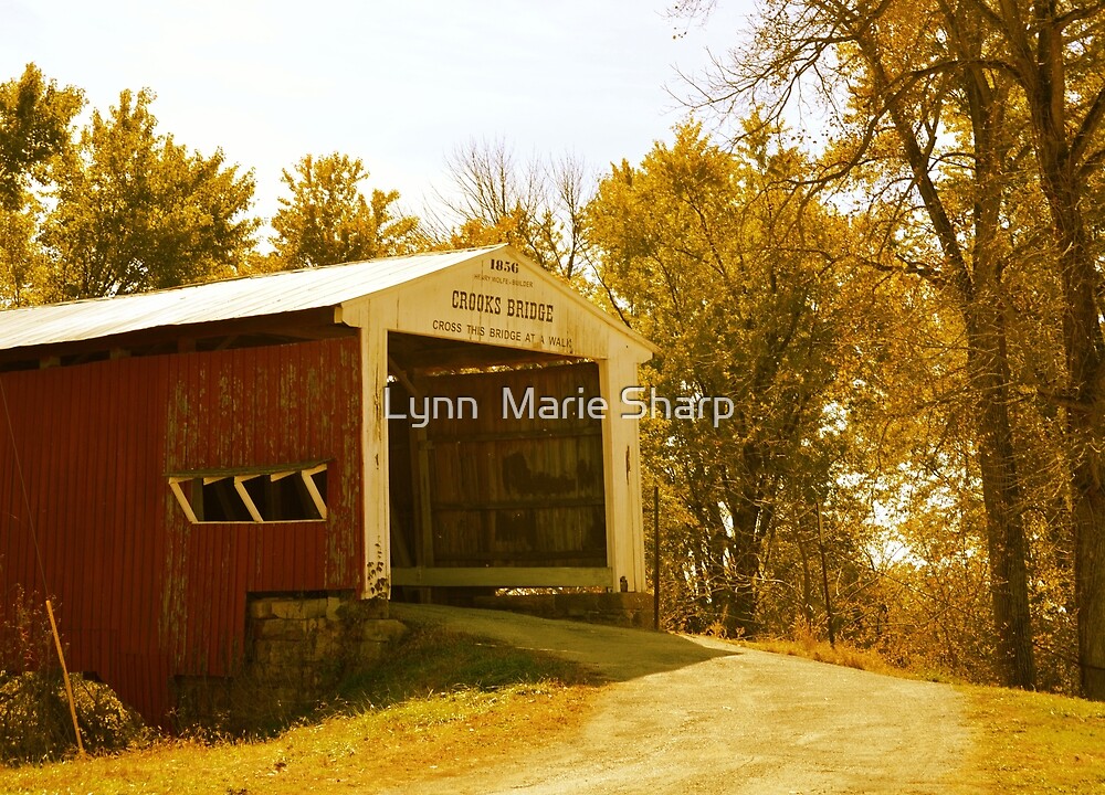 "Crooks Covered Bridge ~ Rockville, Indiana ~ USA" by Lynn Marie Sharp ...