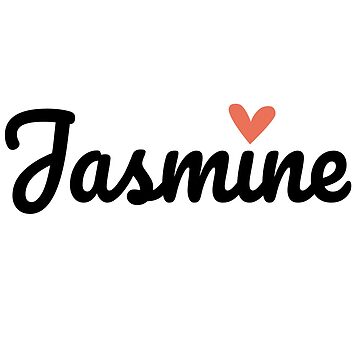 "Jasmine ♥" Sticker for Sale by Go-Postal | Redbubble