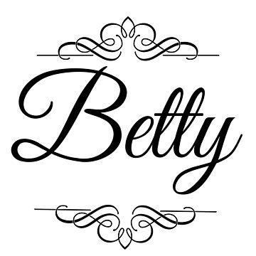 "Betty Personalized Name Birthday Tag Family Name Betty Girl Name First ...