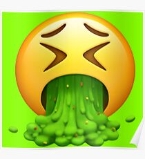 Vomit Emoji Posters | Redbubble
