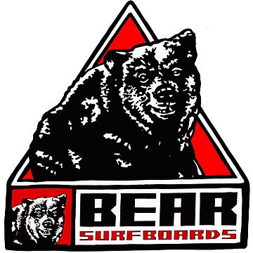 "Bear Surfboards - vintage classic surf triangle anniversary " Sticker for Sale by Kludoman ...