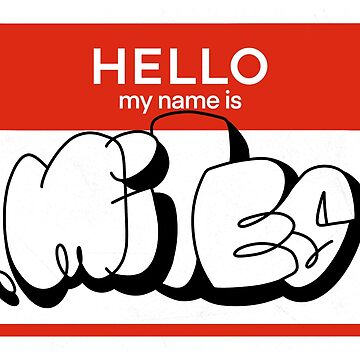 "Hello my name is Miles Morales " Sticker by Series-Graphics | Redbubble