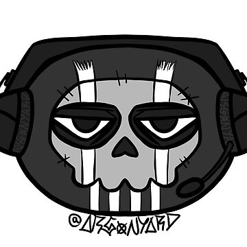 "Ghost from Call of Duty game" Sticker by ARSONYARD | Redbubble