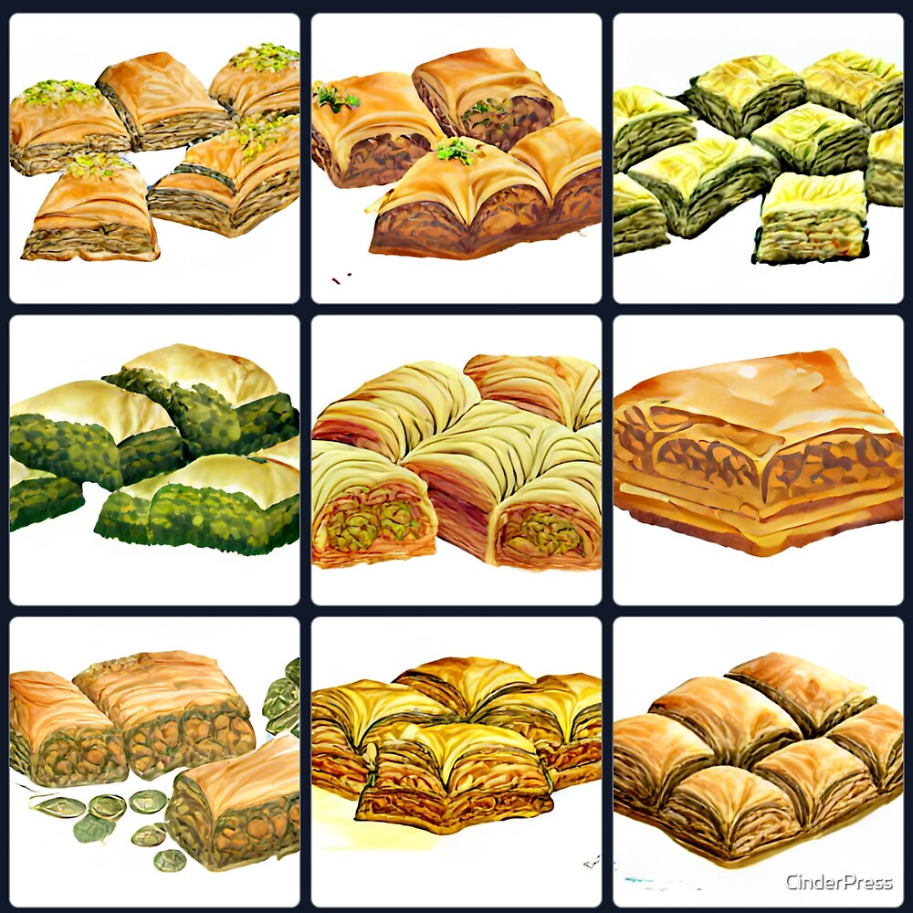 "Baklava art " by CinderPress | Redbubble