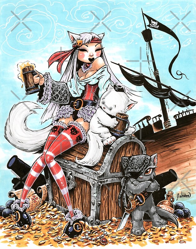 "PIRATE FAIRIES" by George Webber | Redbubble