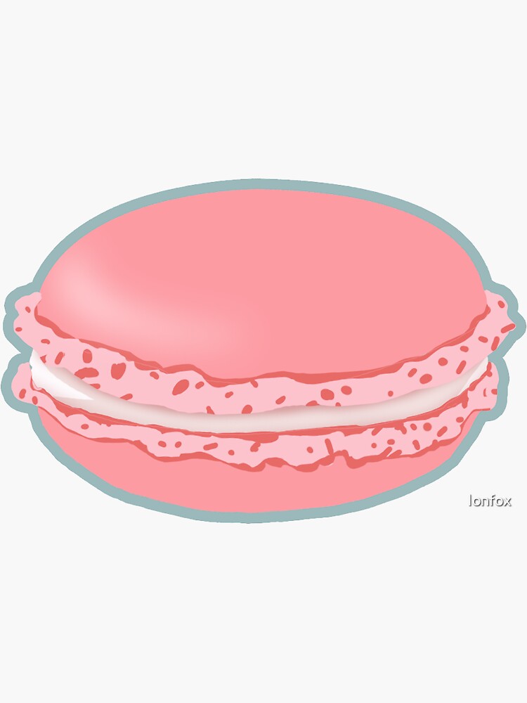 "Pink Macaron" Sticker by Ionfox | Redbubble