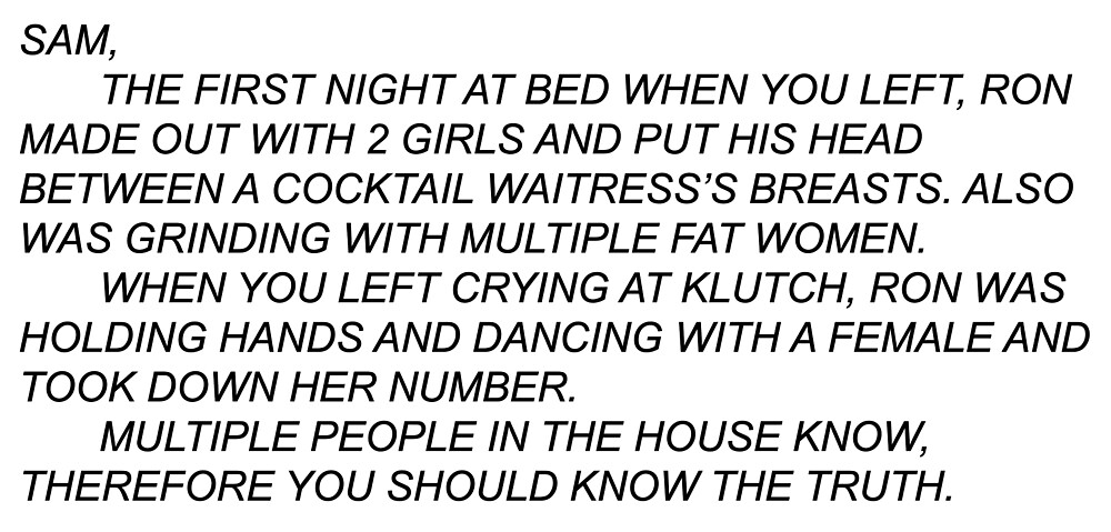 "Anonymous Letter to Sammi" by emilysimpsonxo | Redbubble