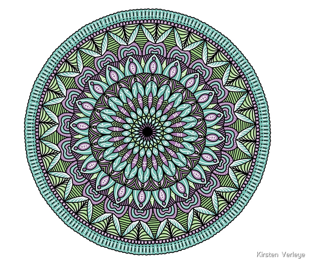 "Pastel Mandala" by Kirsten Verleye | Redbubble
