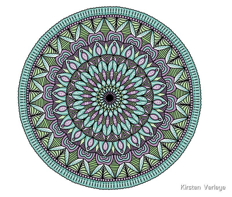 "Pastel Mandala" by Kirsten Verleye | Redbubble