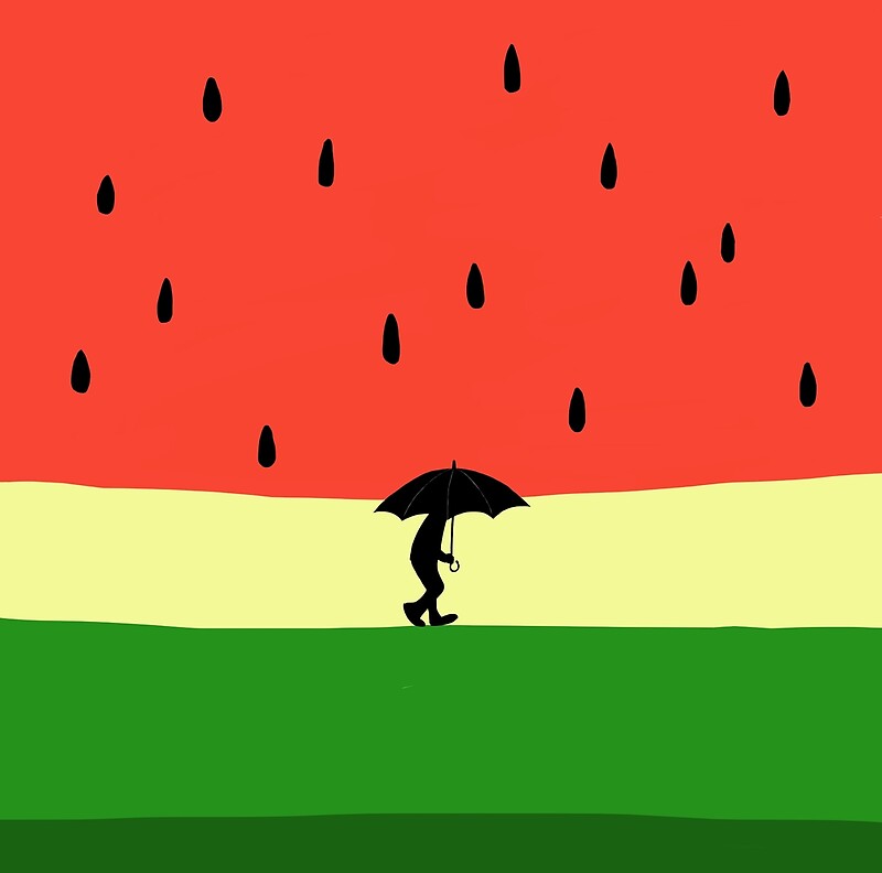 "Watermelon Rain" by Christopher Johnson | Redbubble