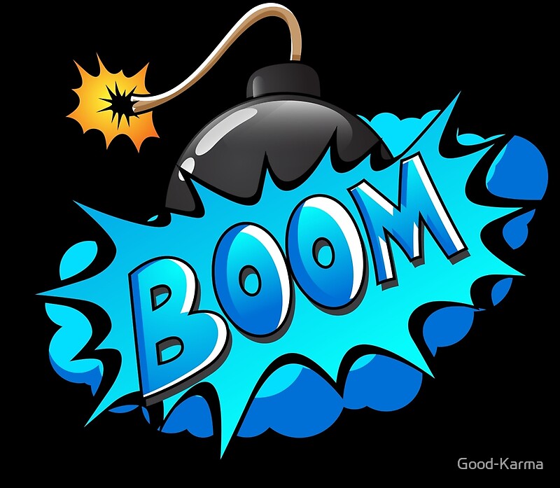 "Boom Bomb Super Comic Art Wow" by Good-Karma | Redbubble