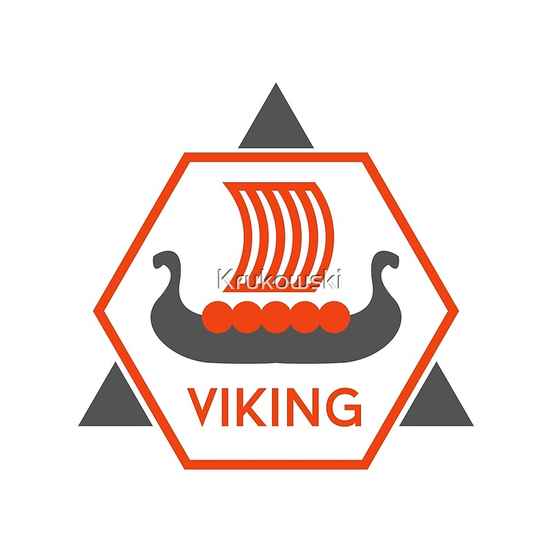 "Viking Ship Symbol" by Krukowski | Redbubble