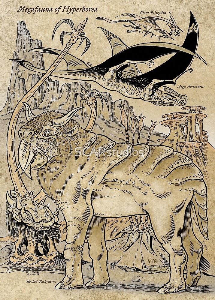 "Megafauna of Hyperborea" by SCARstudios | Redbubble