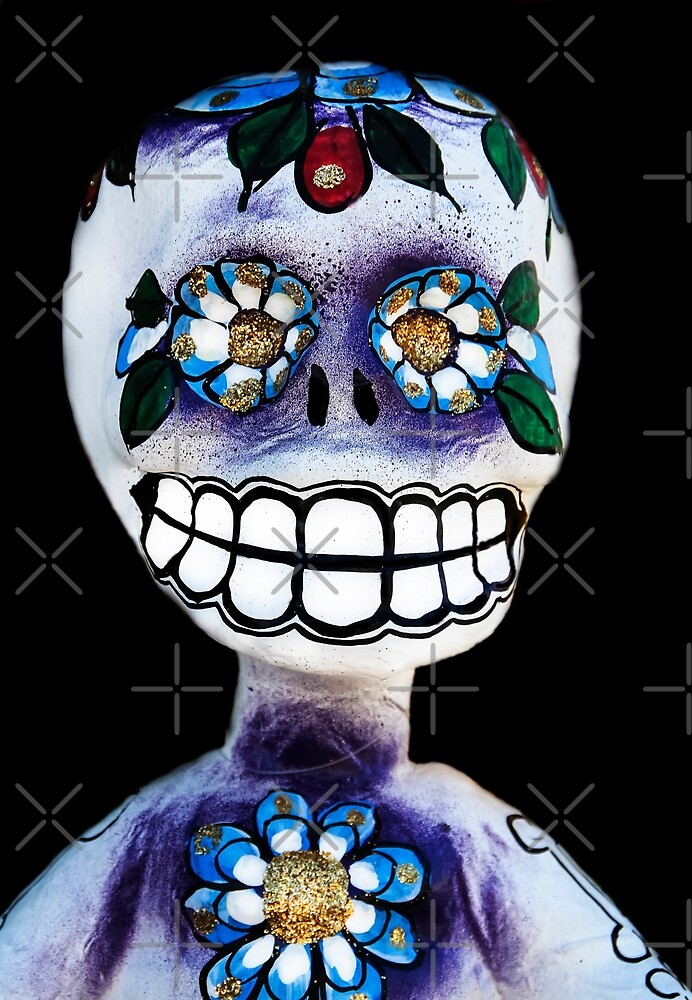 "Smiling Skull " by Heather Friedman | Redbubble