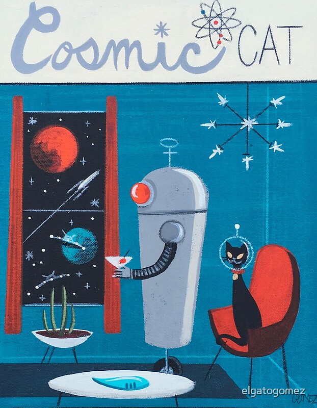 "Cosmic Cat" by elgatogomez | Redbubble