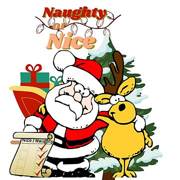 "Santa's Naughty or Nice List" Art Board Print for Sale by LanaDevon ...