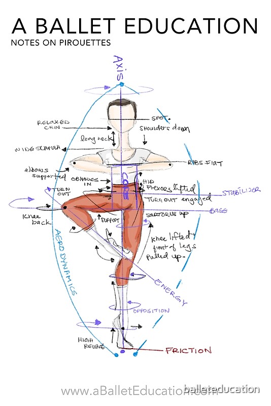 "Notes on Pirouettes by A Ballet Education" by balleteducation | Redbubble
