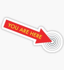 You Are Here Stickers | Redbubble