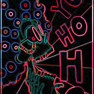 "Head in Hand - Neon" Sticker for Sale by EclecticIsMyArt | Redbubble