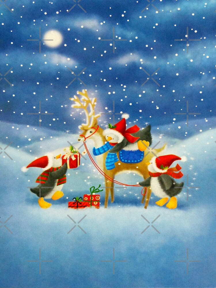 "Penguin and Reindeer" by FrankieCat | Redbubble