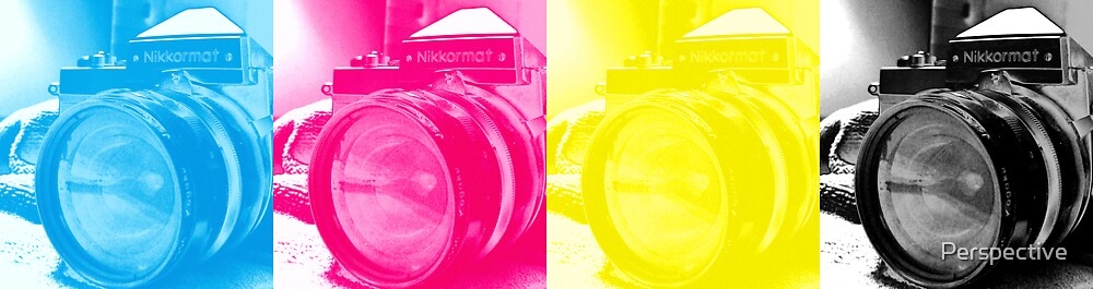 "CMYK Camera" by Perspective | Redbubble