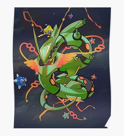 Mega Rayquaza Posters | Redbubble