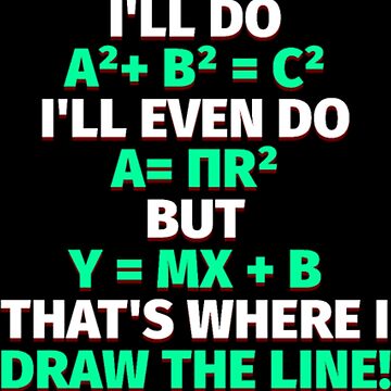 "Math Teacher Funny Equation for Arithmetic Student" Sticker for Sale ...