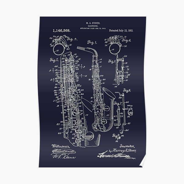 Saxophone Posters | Redbubble