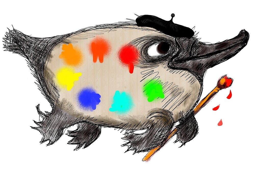 "Perspicuous Palettypus" by michdevilish | Redbubble