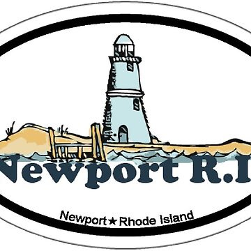 "Newport Beach - Rhode Island." Sticker for Sale by America Roadside ...