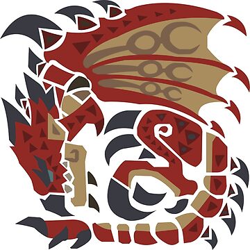 "Rathalos Monster Hunter" Poster by De-Leone | Redbubble