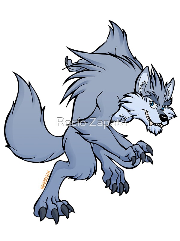 "Cute werewolf" Stickers by nyctherion | Redbubble