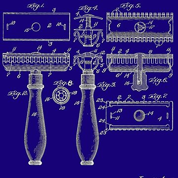 "Gillette Razor Patent" Poster for Sale by K911 | Redbubble