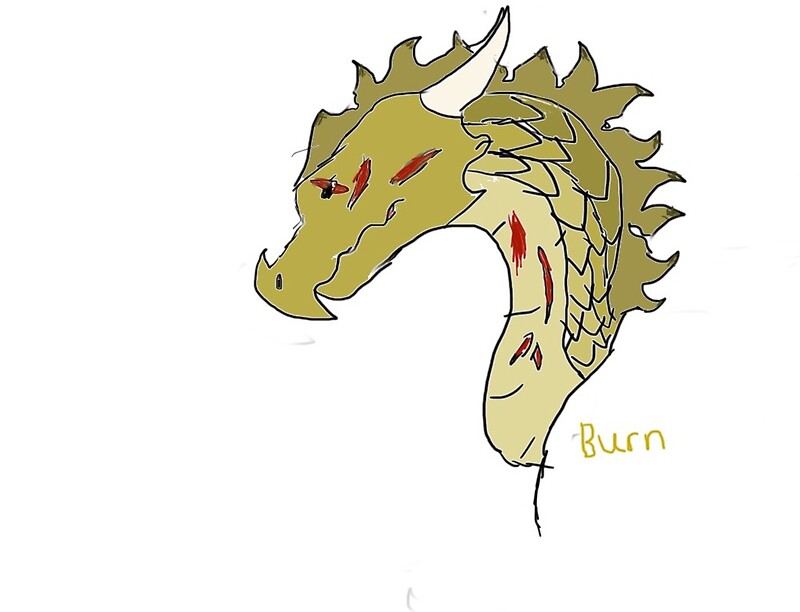 "wings of fire Burn" by xskywingdragonx | Redbubble