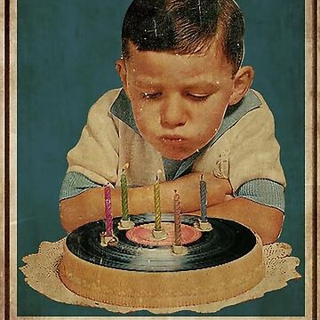 "Happy Birthday sounds better on vinyl Vintage retro design" Poster for ...
