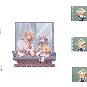 "Honkai Impact 3 | Otto Apocalypse & Kallen Kaslana" Sticker for Sale ...