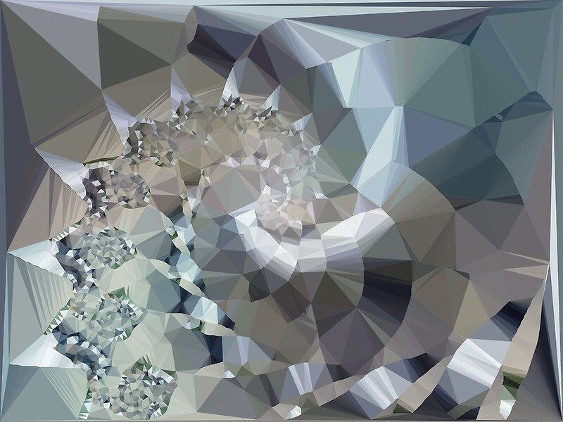 "Light 2 Low Poly Fractal Art" by Vicky Brago-Mitchell® | Redbubble