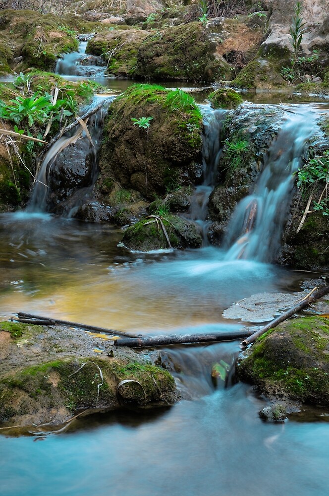 "Waterfalls in Pego do Inferno. Tavira" by AngeloDeVal | Redbubble